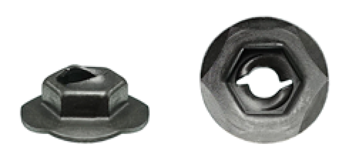 AMK 1971 Chevrolet Nova 14 piece Fender Mouldings Stamped Nuts Only G ...