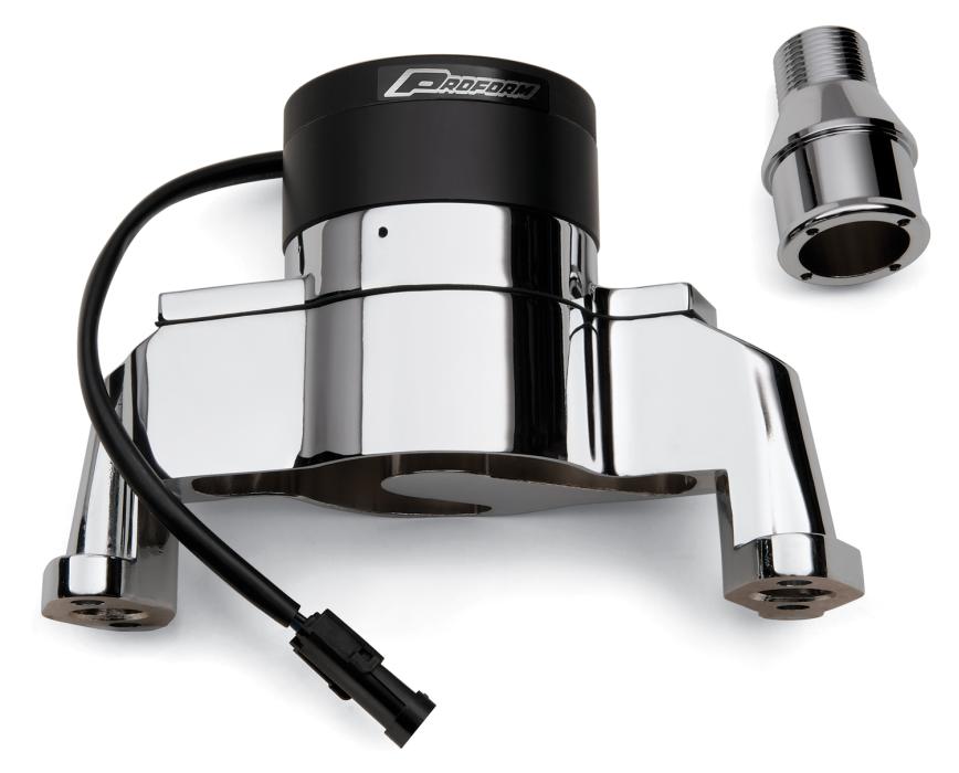 Proform Electric Engine Water Pump, Aluminum, Chrome Finish, Fits SB ...