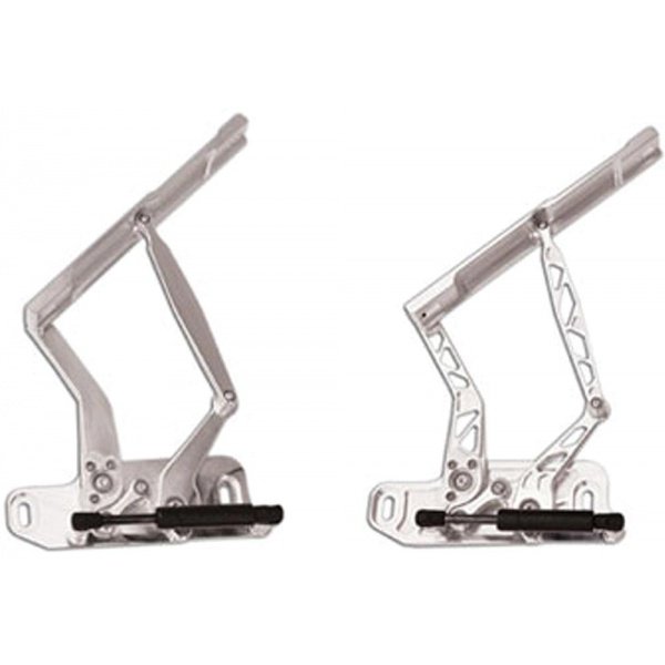 Nova Hood Hinge Kit, Billet, Solid Arm Style, 1966-1967 | Classic Nova