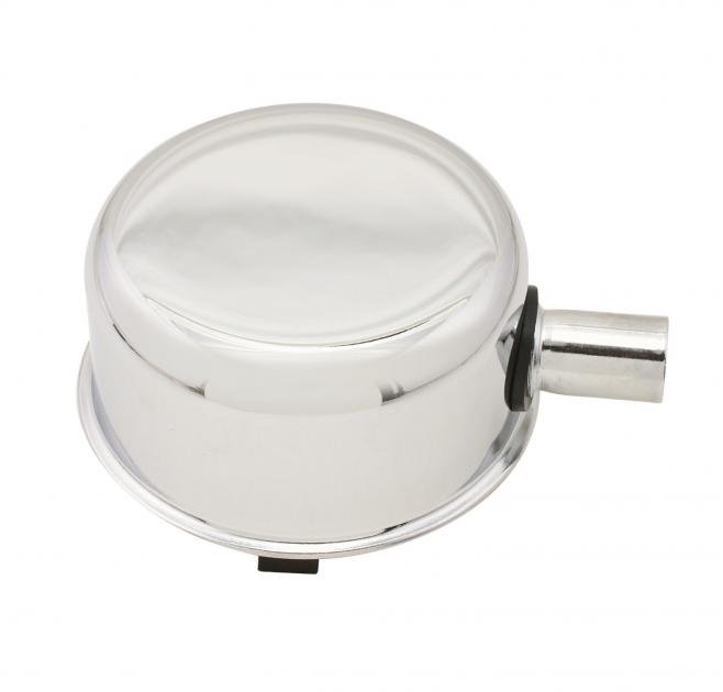 Mr. Gasket Oil Filler Cap with PCV Tube, Chrome 2063 | Classic Nova