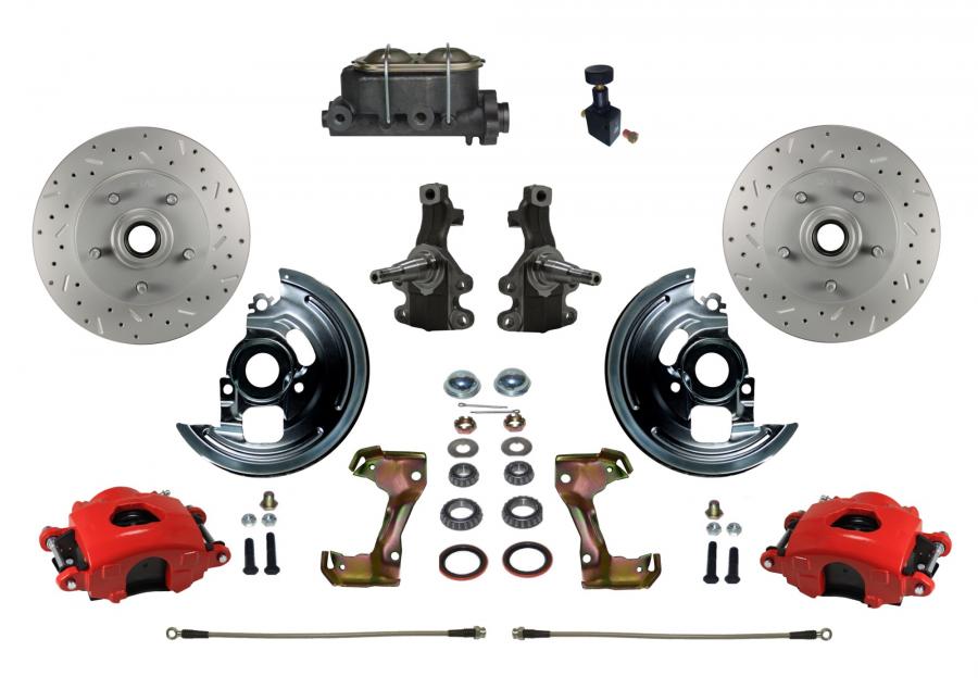 Leed Brakes 1962-1967 Chevrolet Chevy II Manual Kit with 2" Drop ...