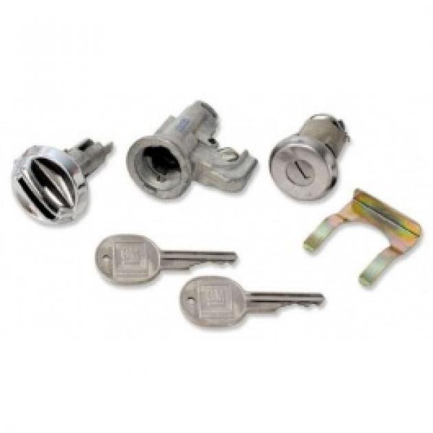 ChevyII-Nova Lock Set, Glovebox & Trunk, With Original Style Keys, 1969 ...
