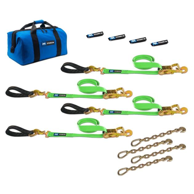 Race Ramps 2 x 10 Ultra Pack Tie-Down Straps with Detachable Axle ...