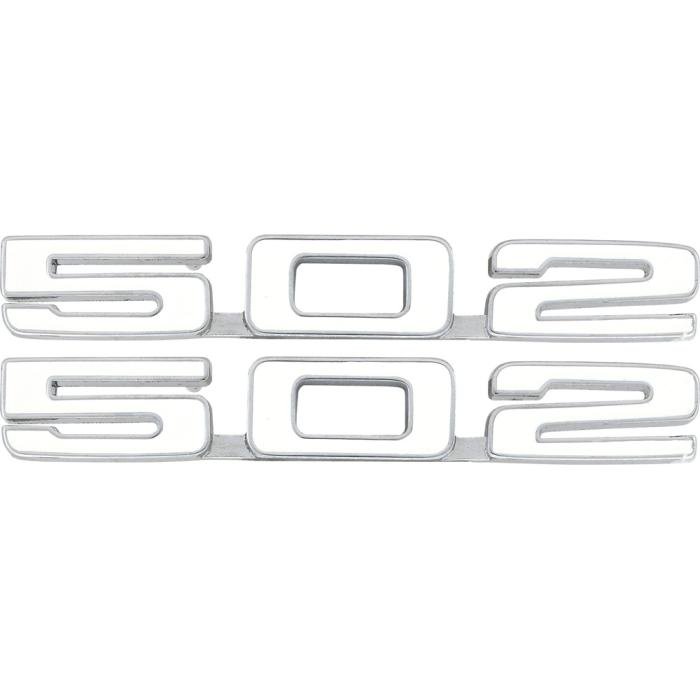 OER 1968-72 Chevrolet, "502", Front Fender Emblem Set, Classic Design ...