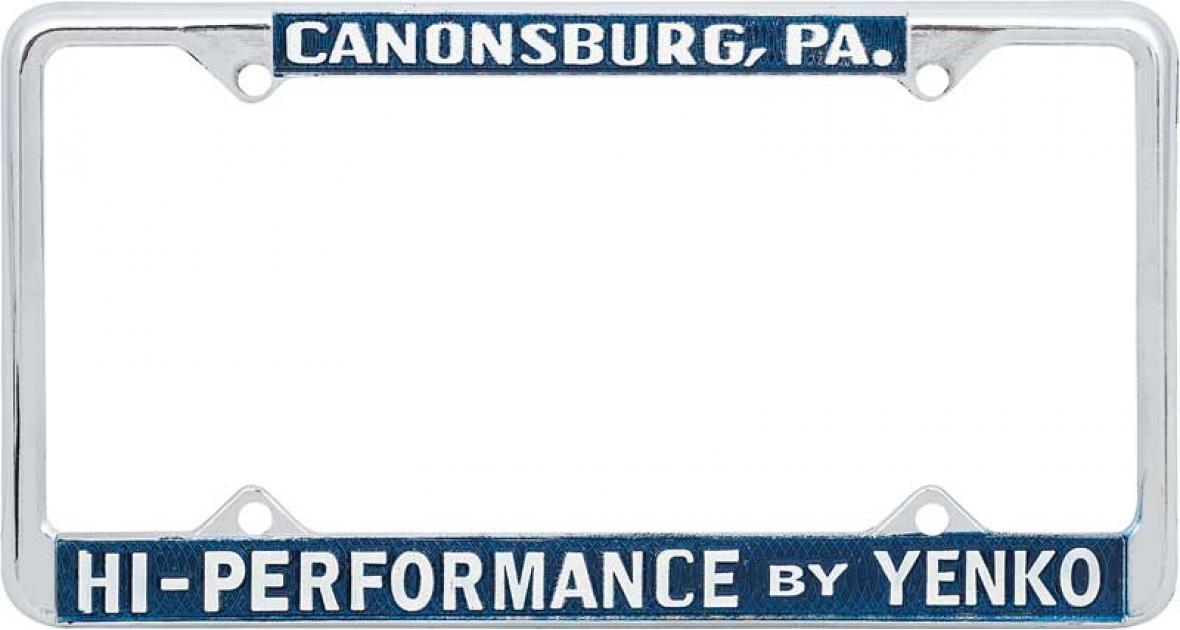 OER 1966-71 Yenko, License Plate Frame, Hi-Performance by Yenko, Each ...